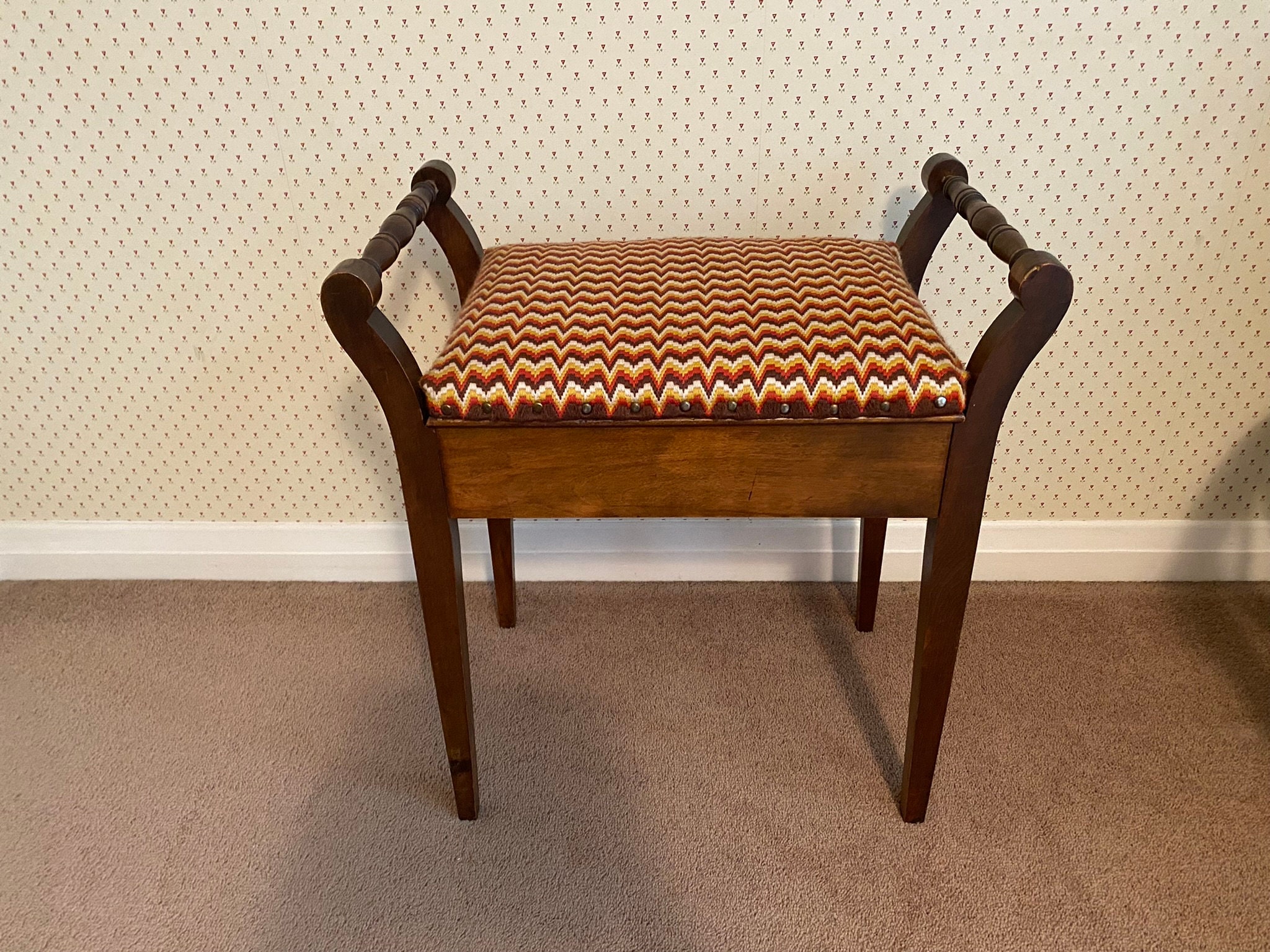 Vintage 1950s Utility Dressing table in light oak and walnut — My ...