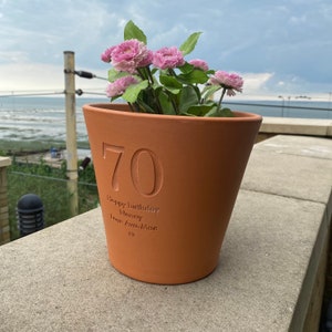 Personalised Birthday Flower Pot - Etsy UK