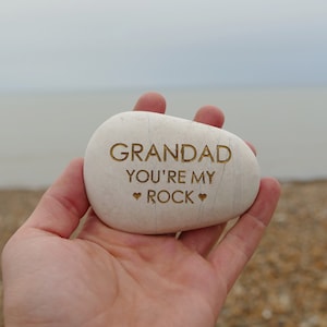 Granddad You're My Rock Pebble | Grandad Pebble | Cute Granddad Gift ...
