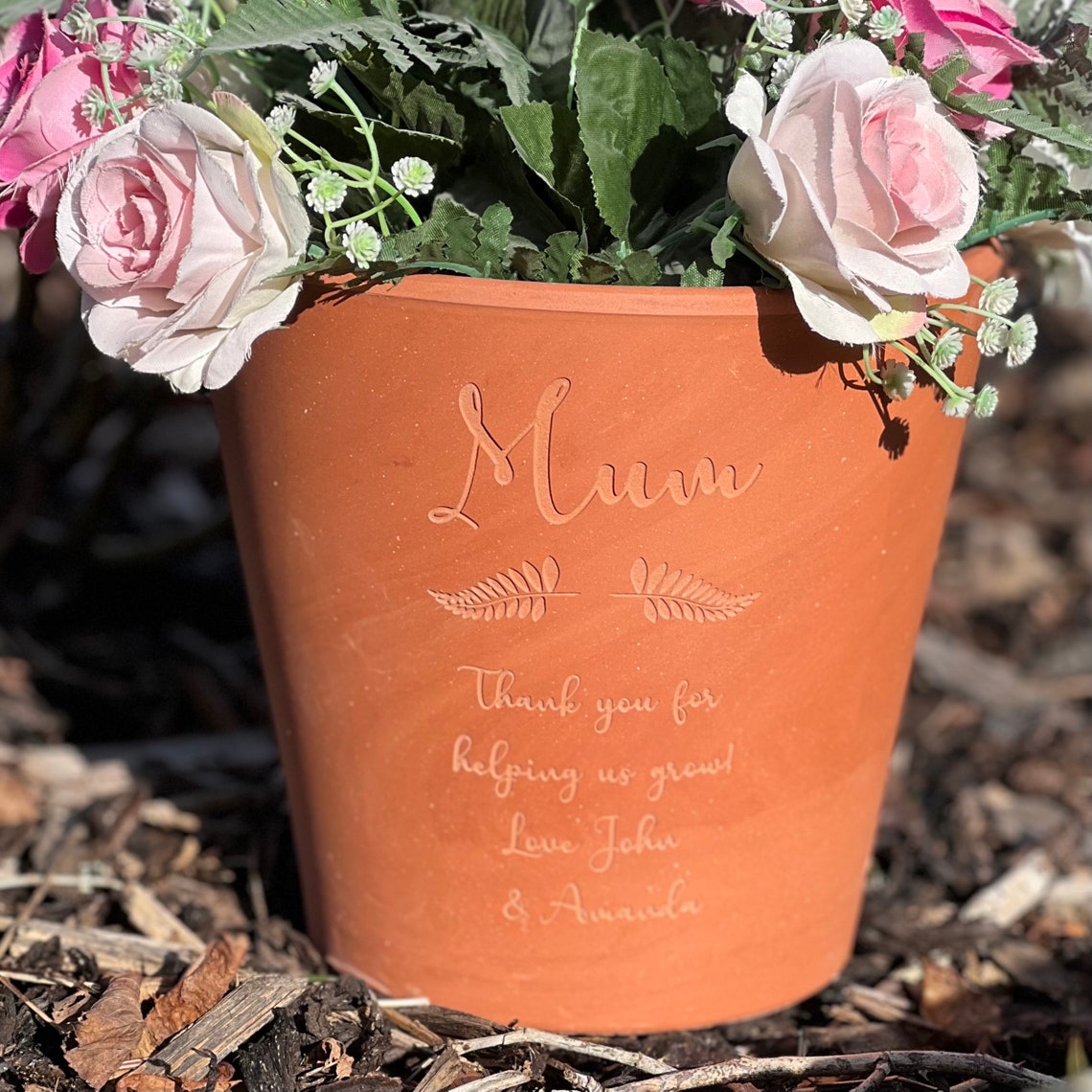 Personalised Mothers Day Flower Pot - Etsy UK