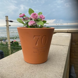 Personalised Birthday Flower Pot - Etsy UK