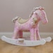 Pink Children's Rocking Horse | Personalised | 1st Birthday Gift | 1st ...