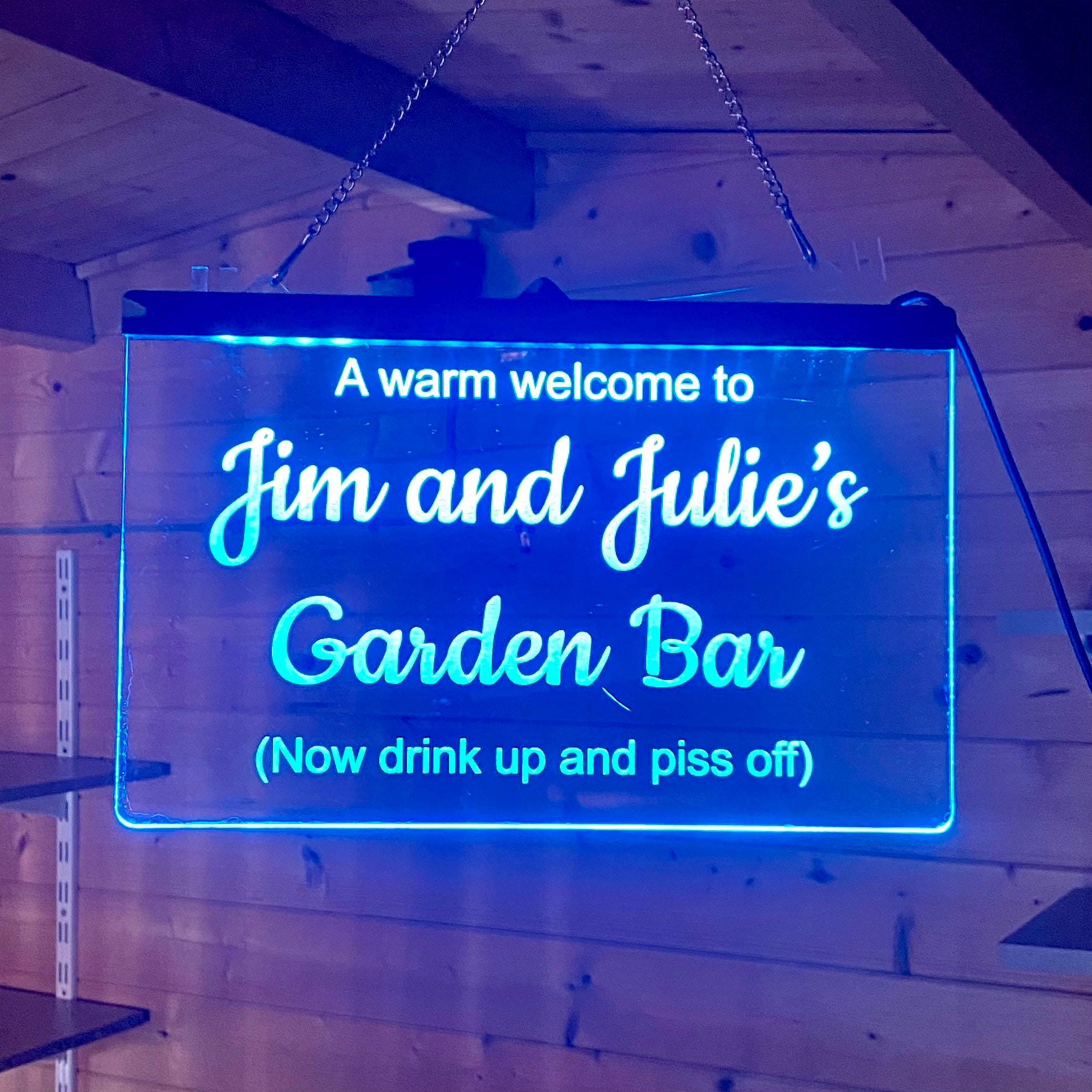 LED Personalised Bar Sign | Etsy