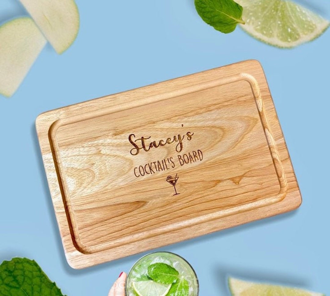 Personalised Cocktail Board | Bar Gifts - Etsy