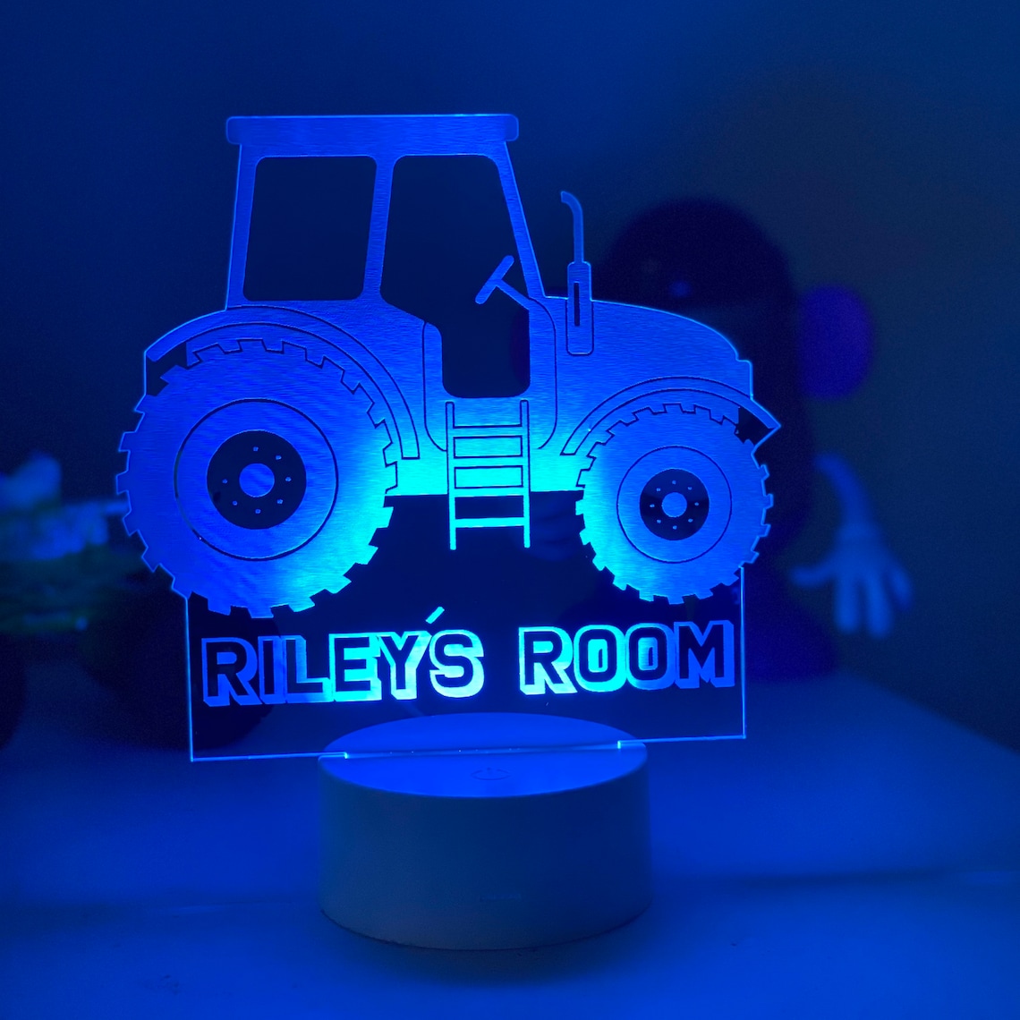 Personalised Tractor Night Light - Etsy UK