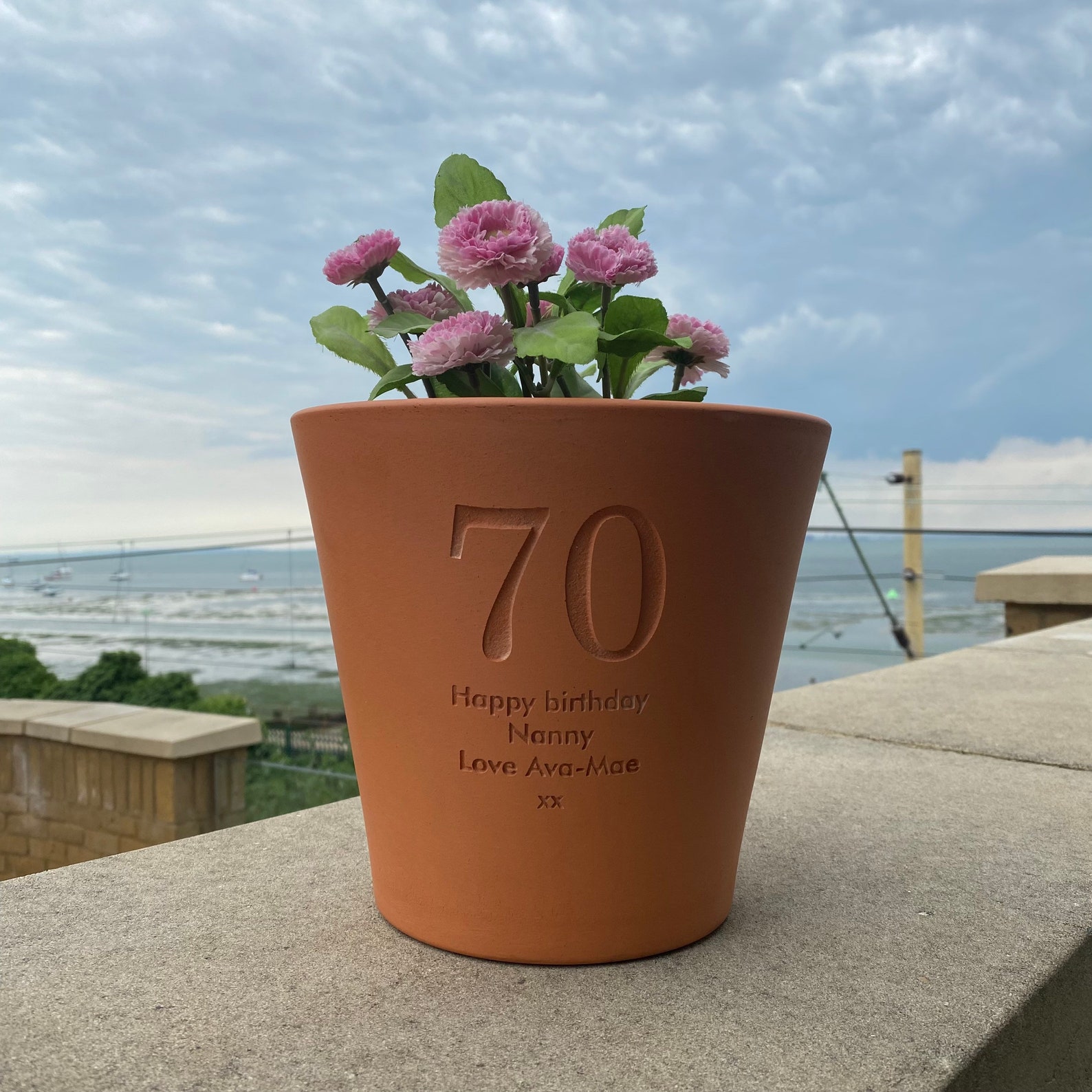 Personalised Birthday Flower Pot - Etsy UK
