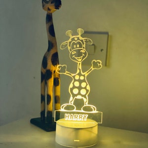 Giraffe Night Light, Giraffe, Giraffe Night Lamp, Children's Lights ...