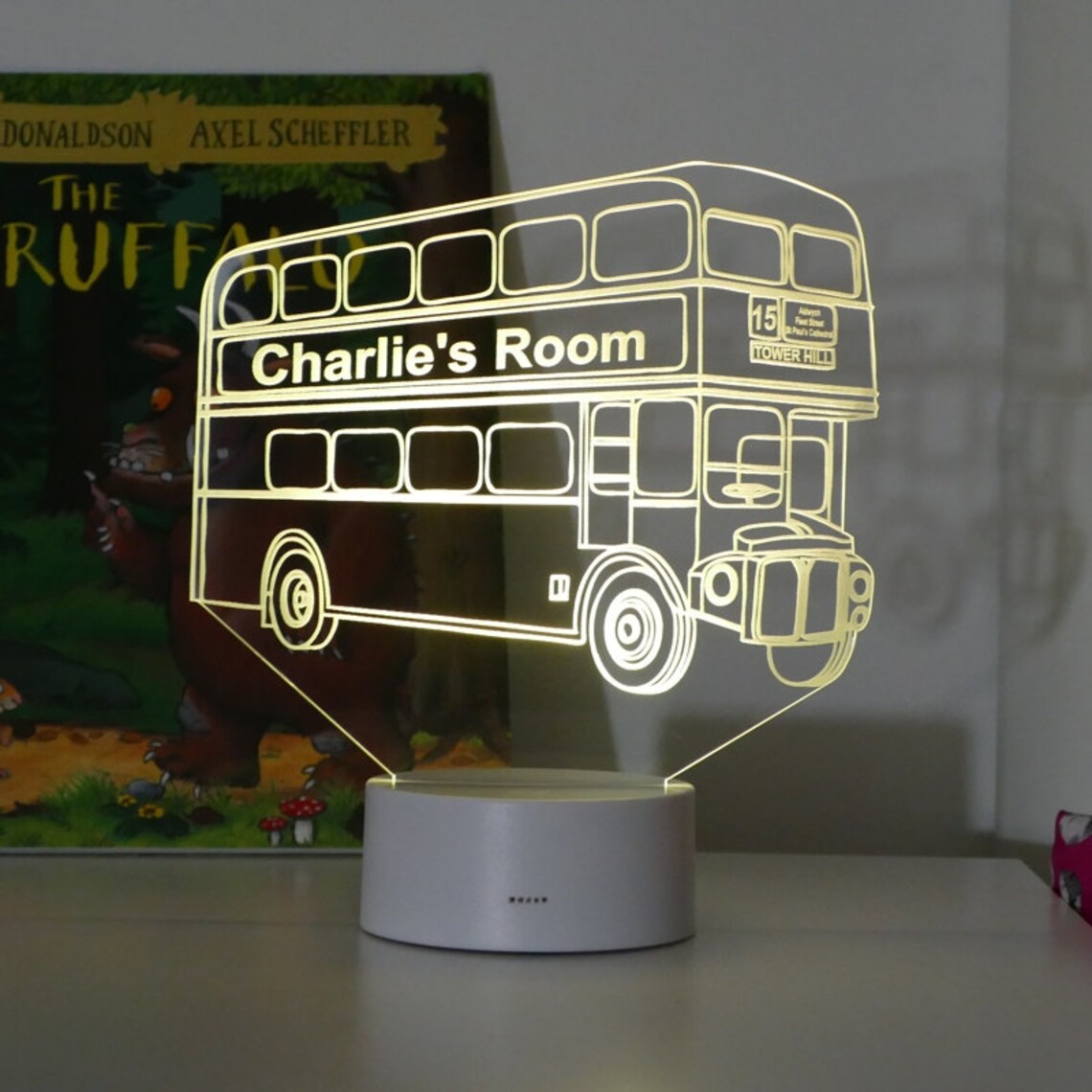 London Bus Night Light Personalised Routemaster Night Lamp | Etsy UK
