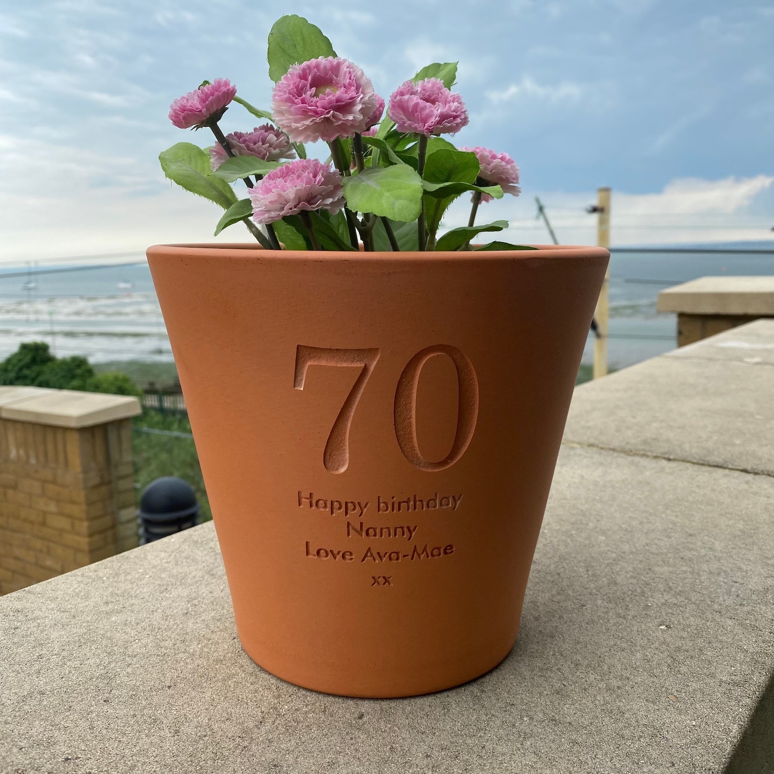 Personalised Birthday Flower Pot - Etsy UK