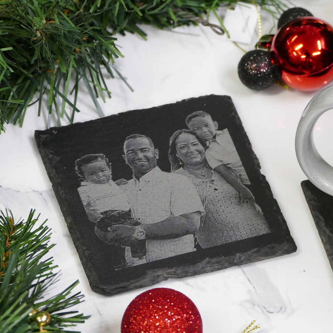 Photo Slate Coasters | Photo Slate | Photo Engraved Slate ...