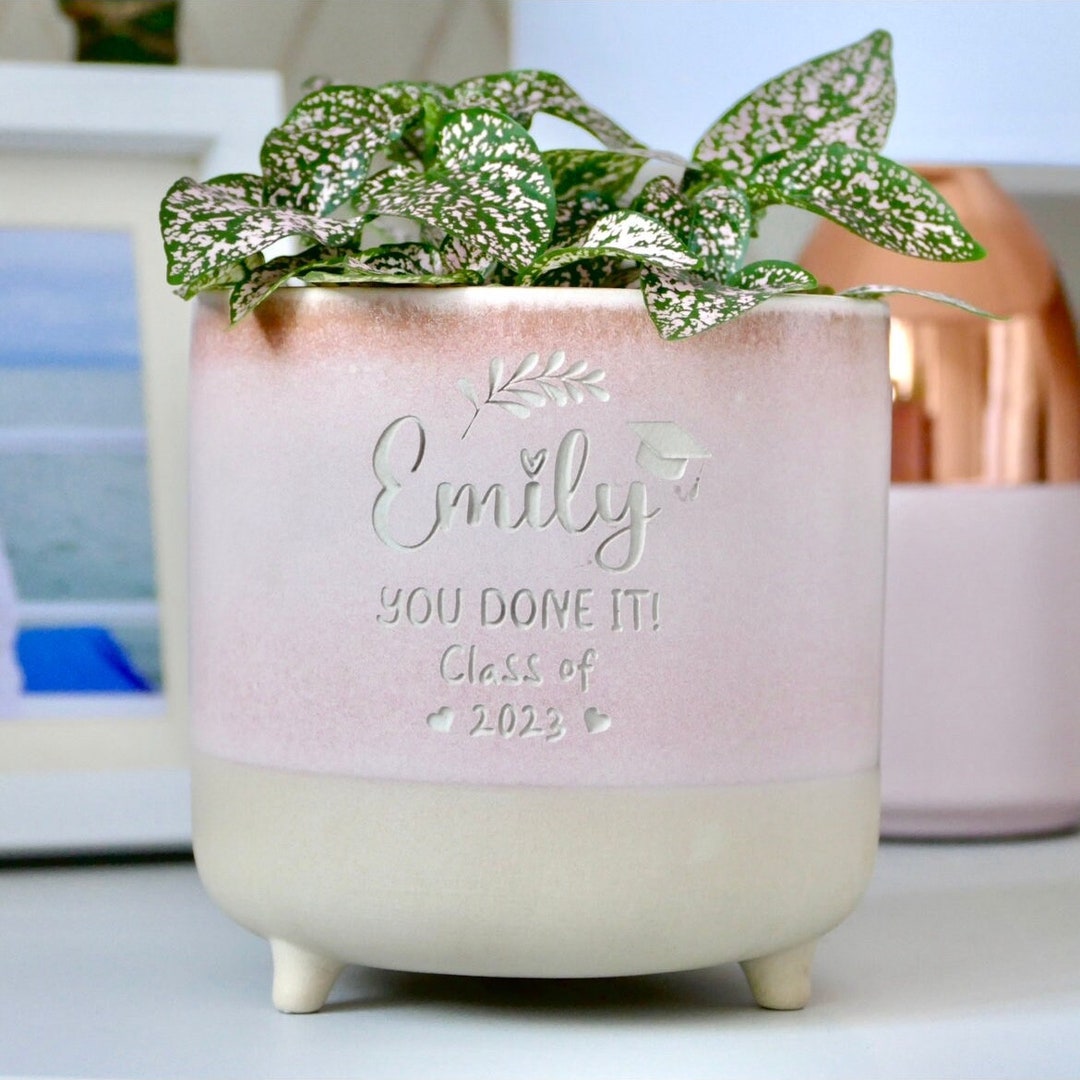 Graduation Flower Pot | Personalised Plant Pot | Personalised ...