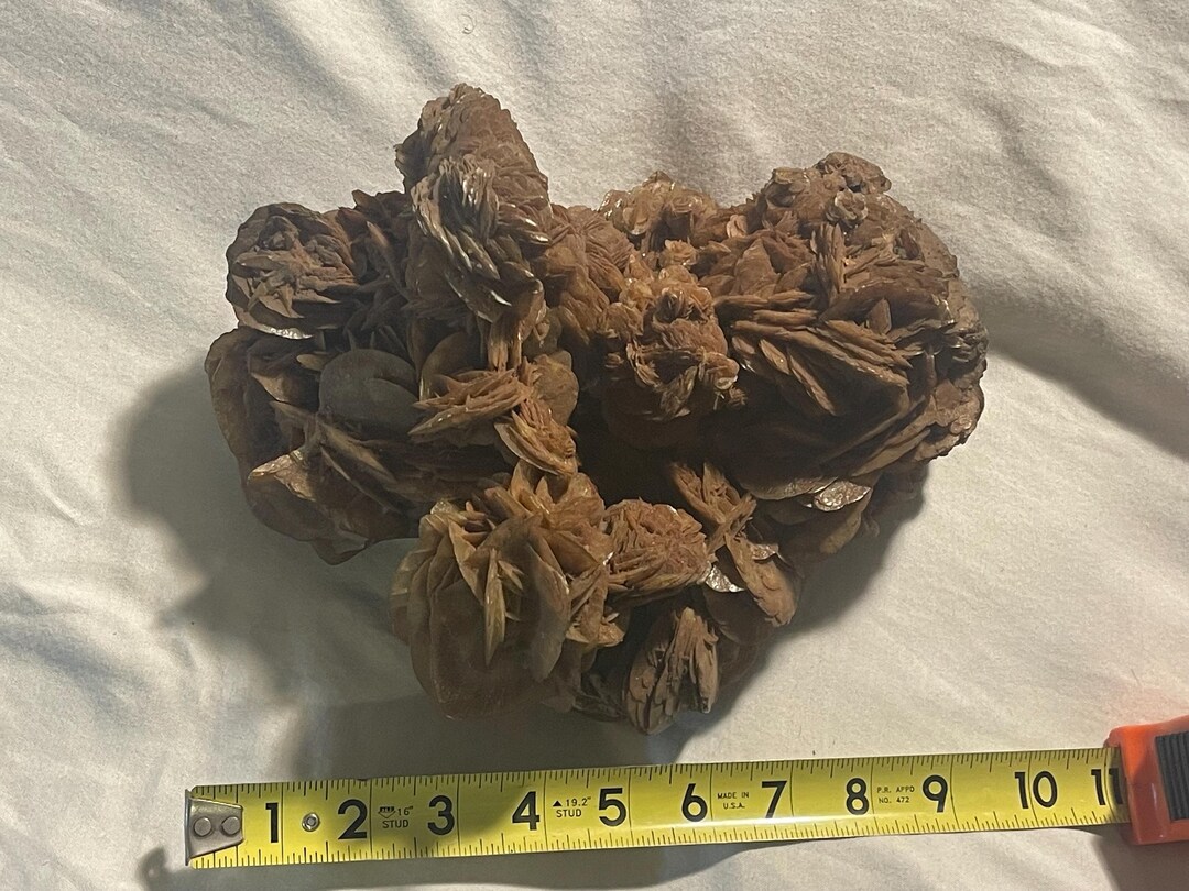 LARGE Desert Rose Rust Colored Crystal Geode - Etsy