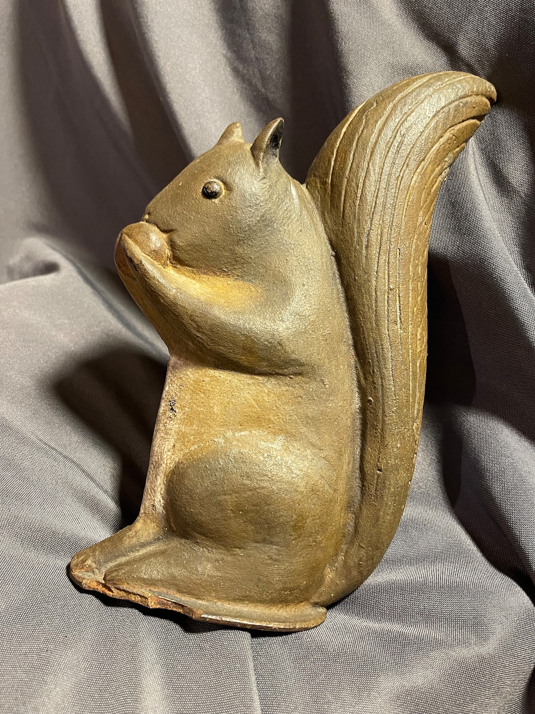 RARE Antique Original Cast Iron Squirrel Doorstop W/ Original Paint - Etsy
