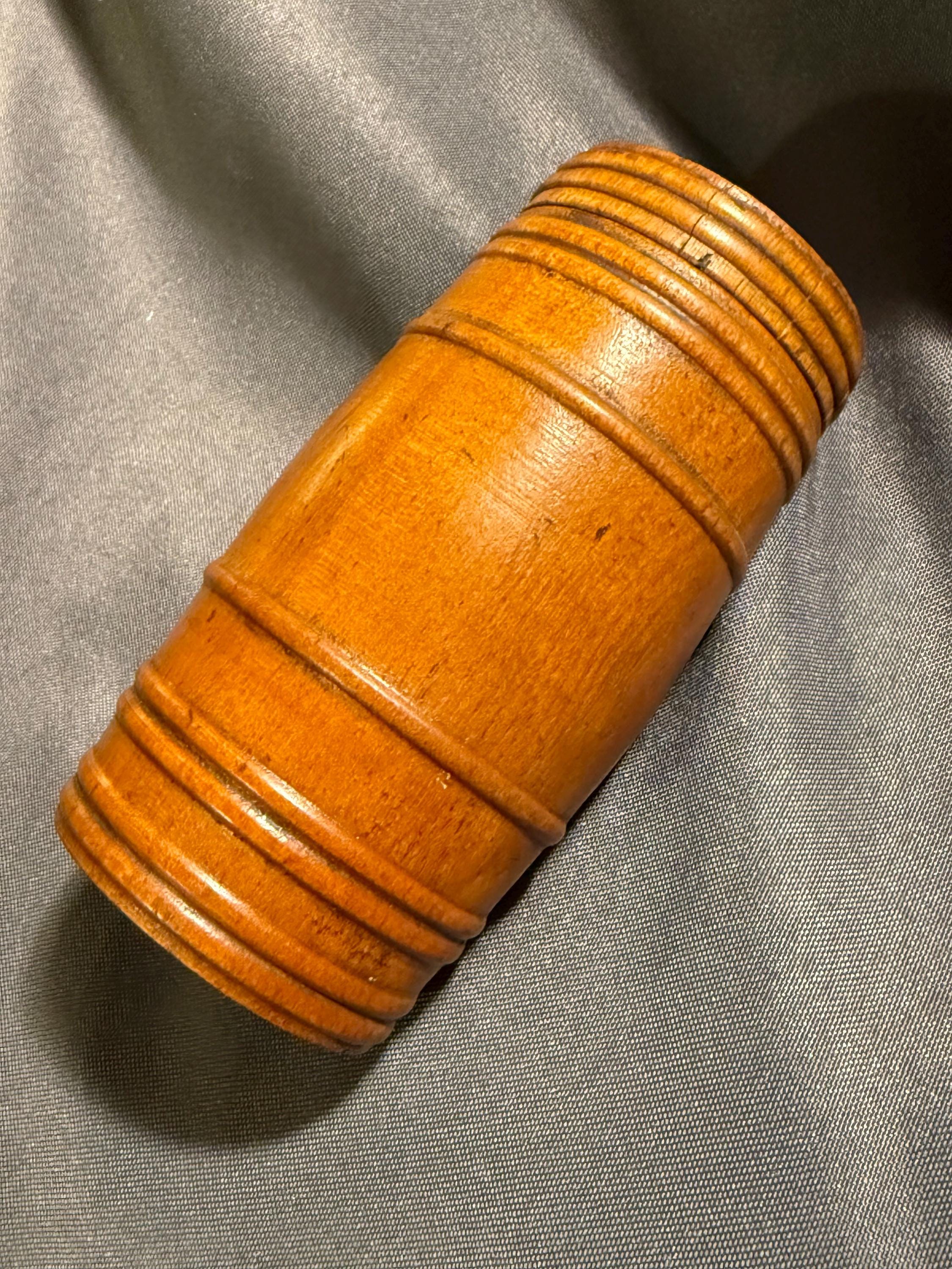 Antique Treenware Turned Wooden Treen Container Barrel Form Canister - Etsy