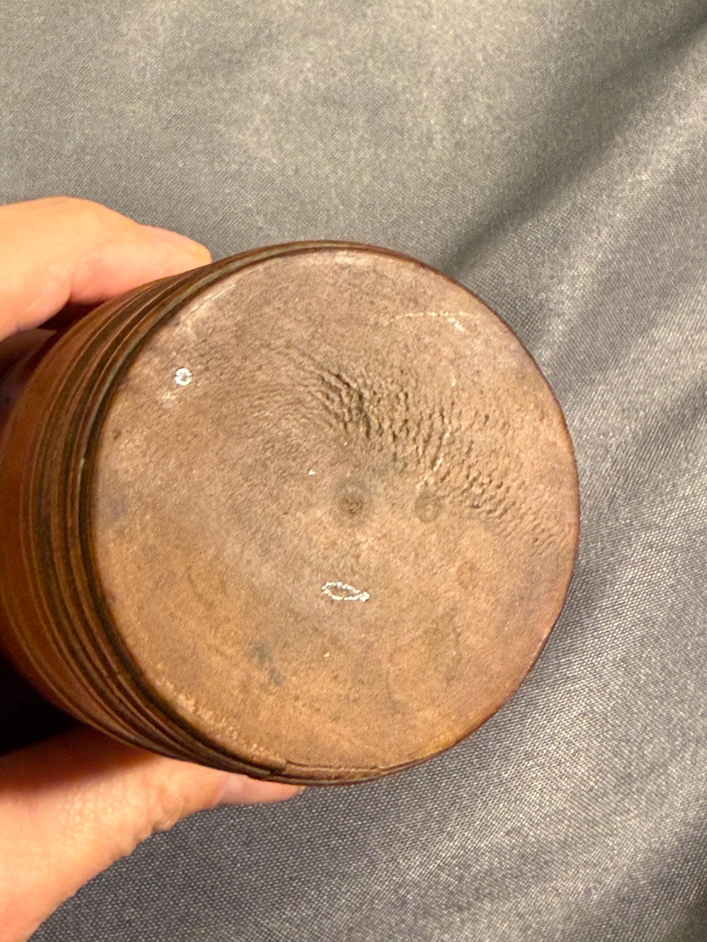 Antique Treenware Turned Wooden Treen Container Barrel Form Canister - Etsy