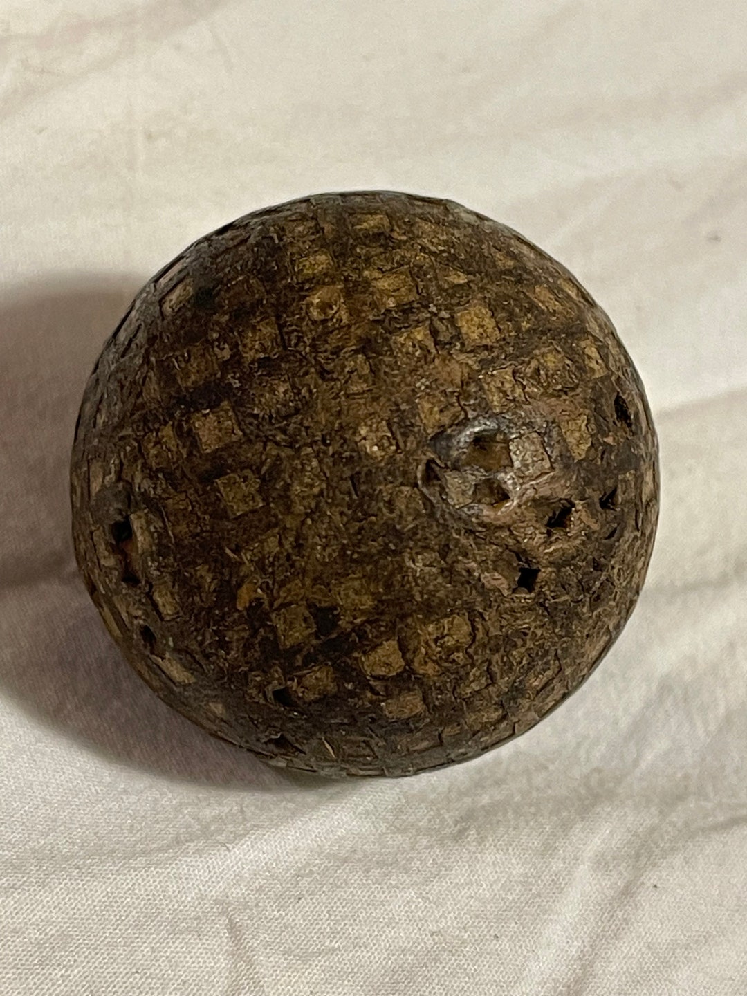 Early Antique Wooden Golf Ball Hand Carved Sports History - Etsy