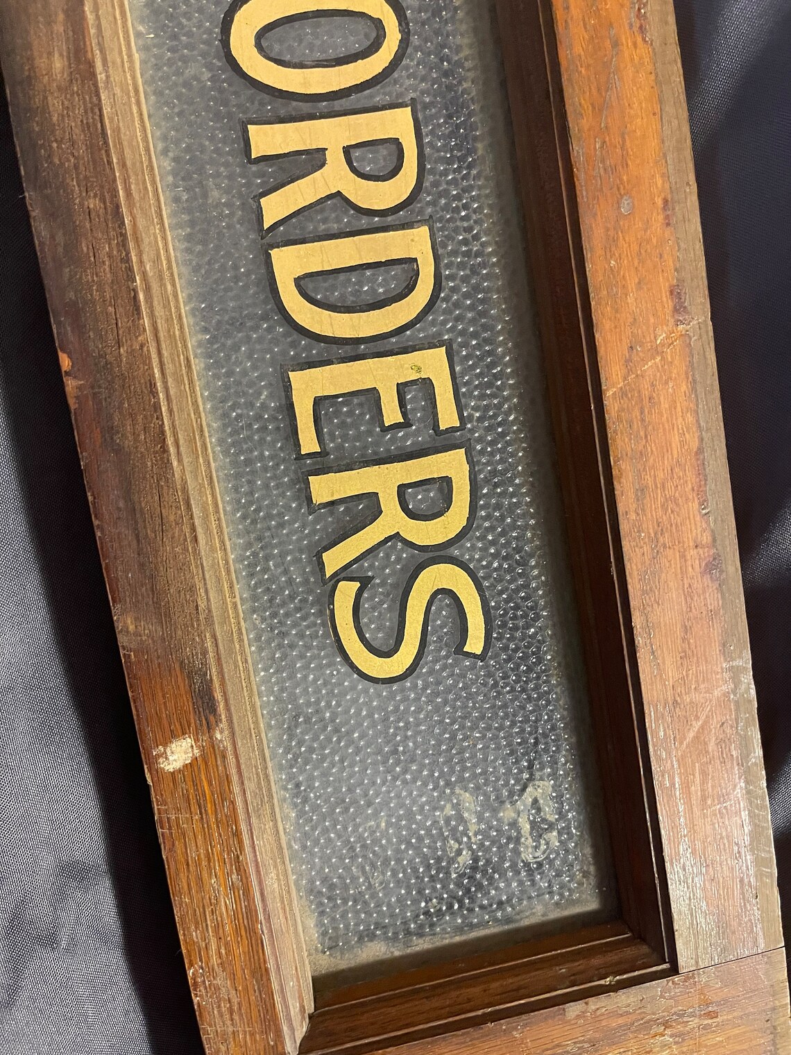 Antique Original MONEY ORDERS Window Architectural Salvage Advertising ...
