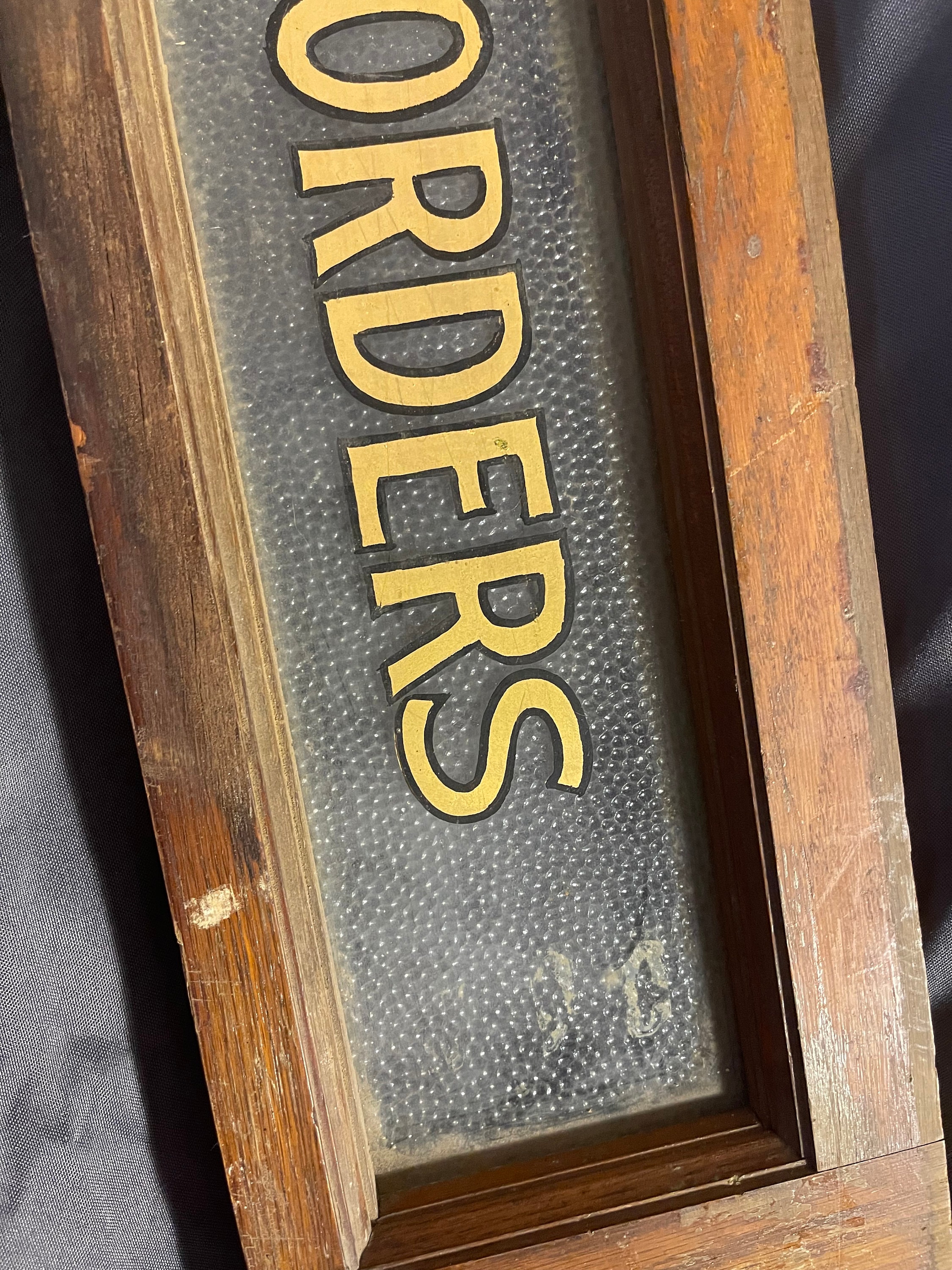 Antique Original MONEY ORDERS Window Architectural Salvage Advertising ...