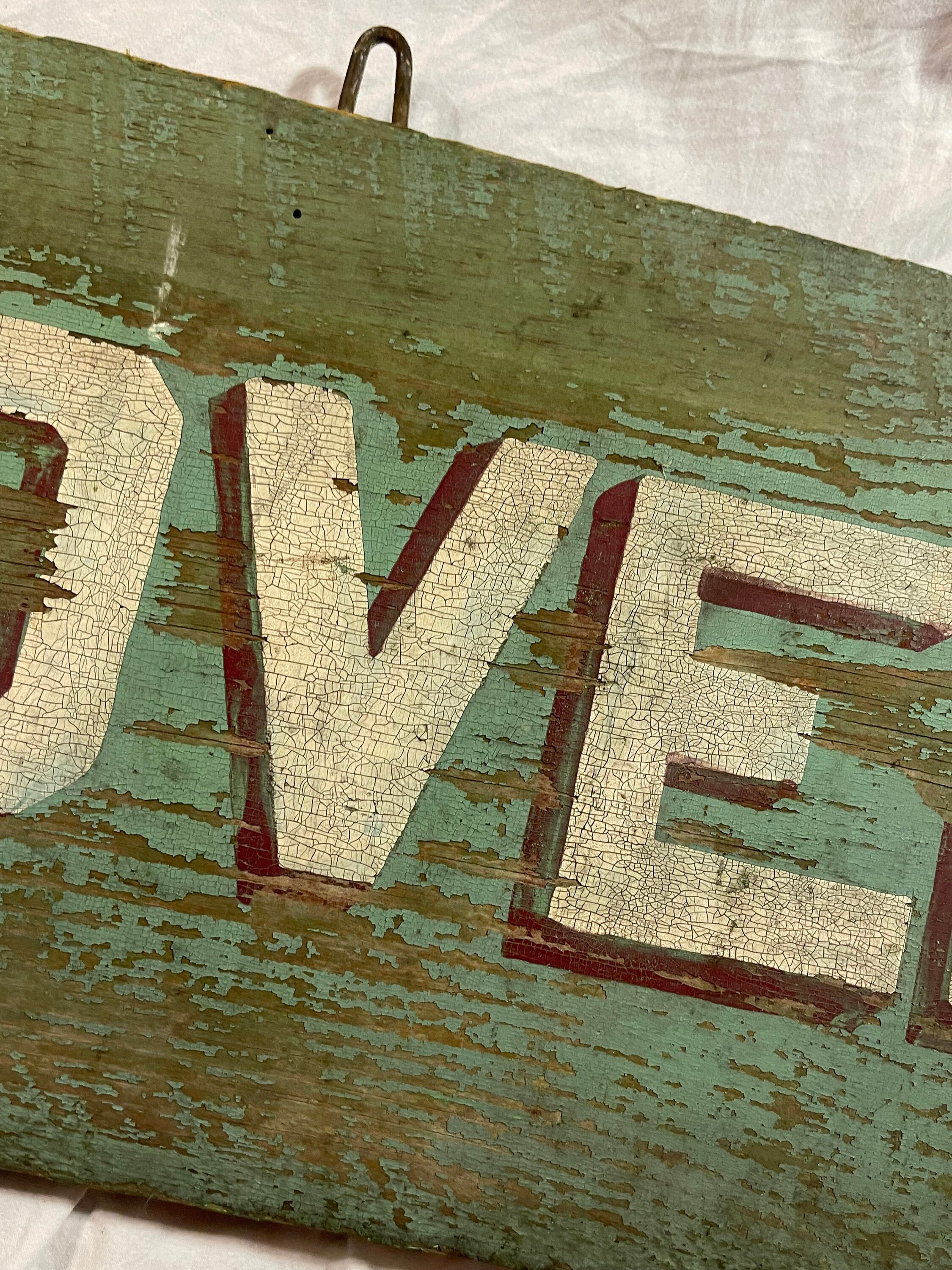 Large Antique Wooden Folk Art Painted Trade Sign COVENTRY AA - Etsy