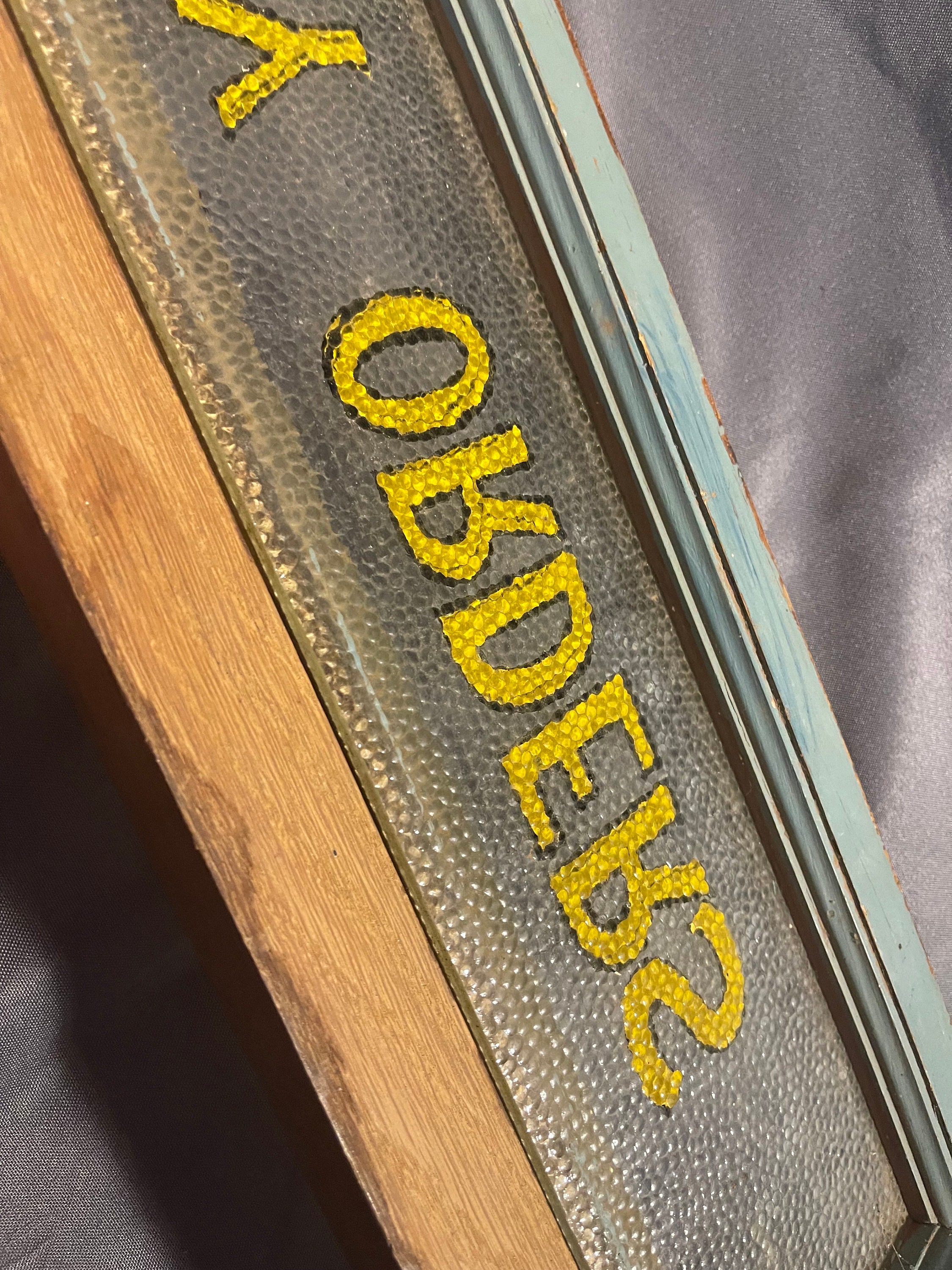 Antique Original MONEY ORDERS Window Architectural Salvage Advertising ...