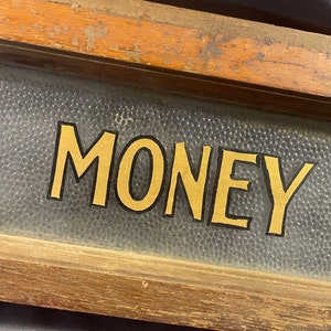 Antique Original MONEY ORDERS Window Architectural Salvage Advertising ...