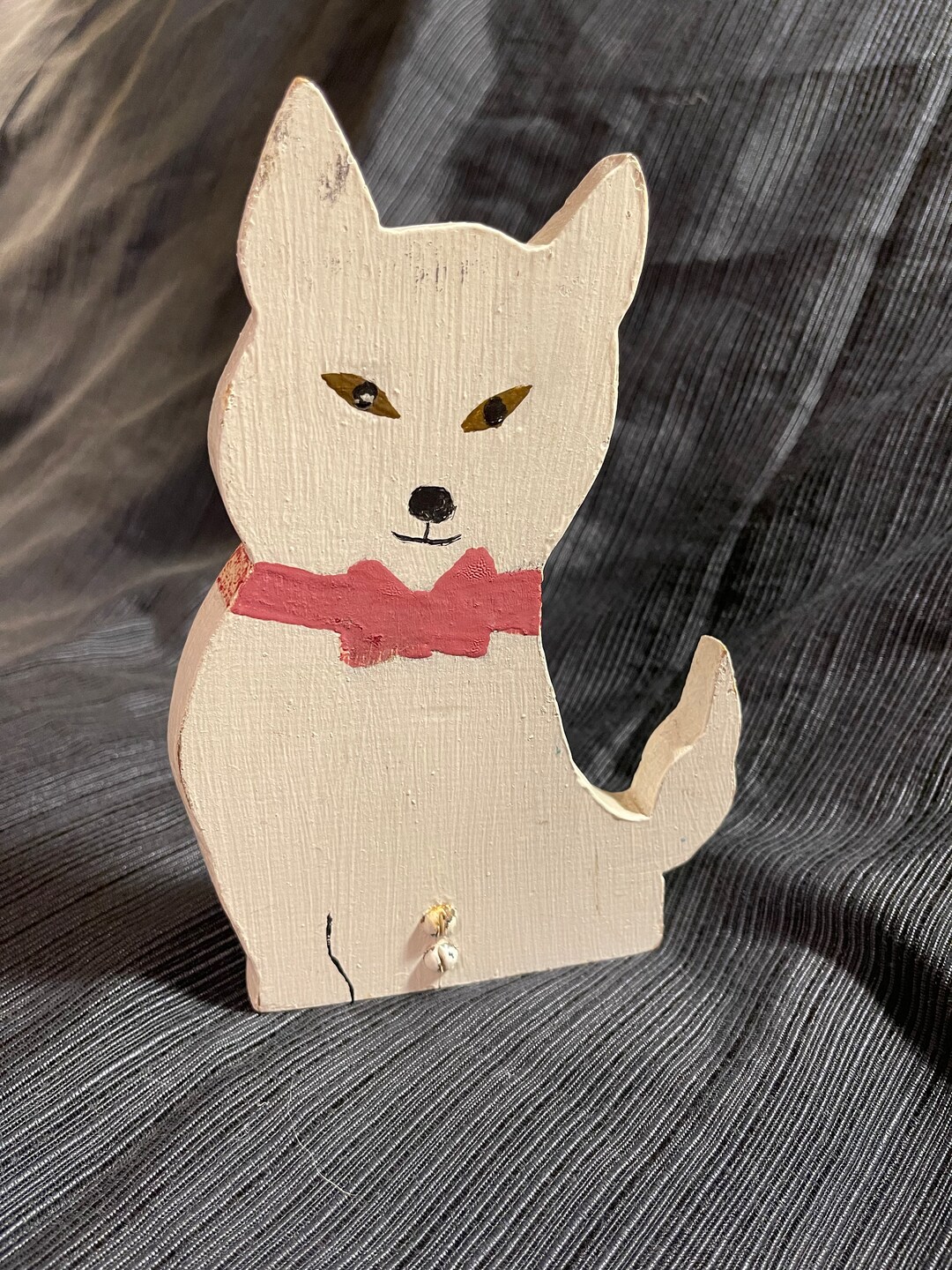 Antique Folk Art Painted Cat Kitten Form Doorstop Naive - Etsy