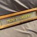 Antique Original MONEY ORDERS Window Architectural Salvage Advertising ...
