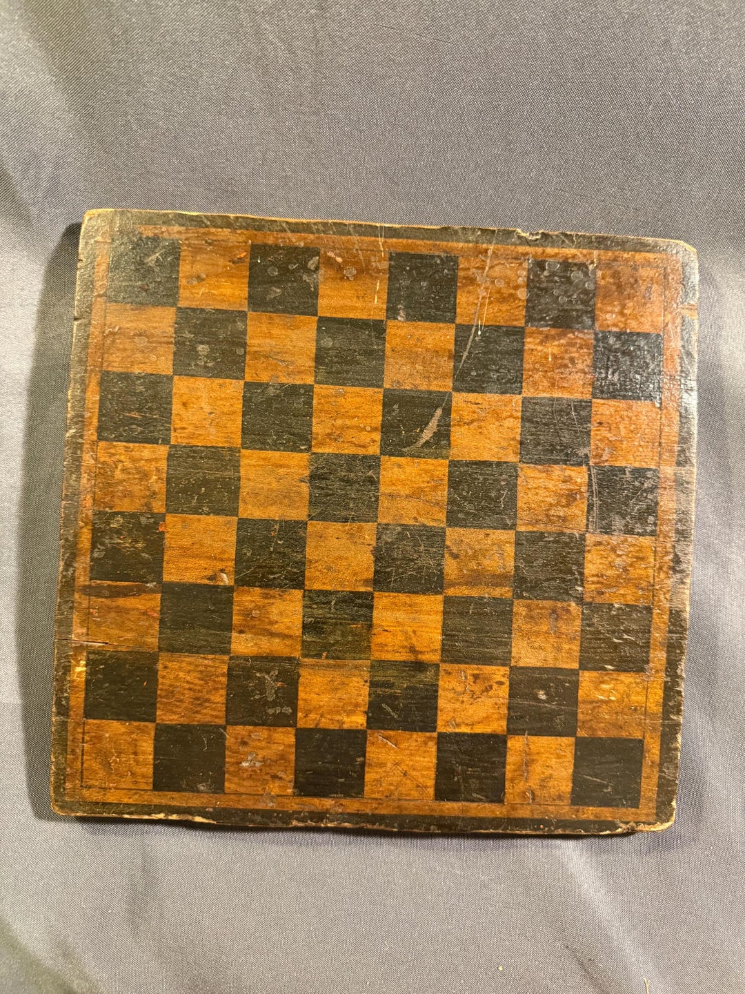 Small Antique Country Primitive Folk Art Painted Wooden Game Board - Etsy