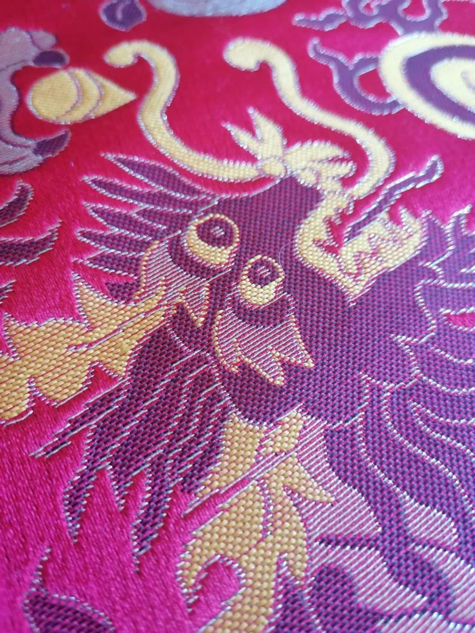 Red Tibetan Brocade With Dragon - Etsy UK