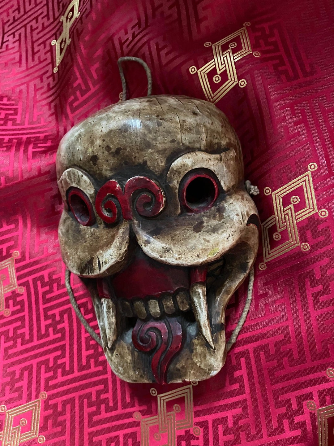 Citipati Tibetan Ritual Mask,skull Folk Mask ,tibetan Religious Mask - Etsy