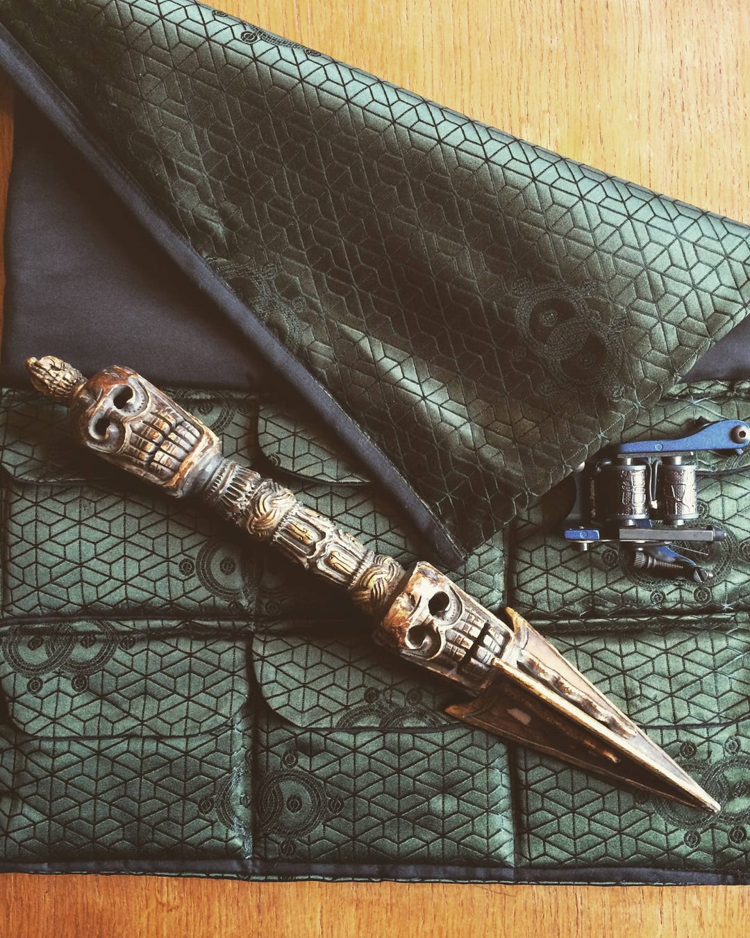 Bishamon Pattern Tattoo Machine Pouch ,travel Bag. - Etsy Australia