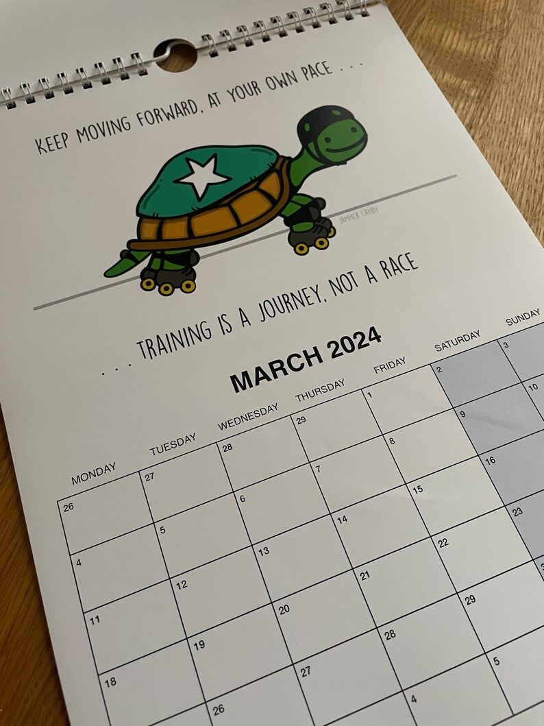 Roller Derby Calendar Dates, Skates and Mates - Etsy