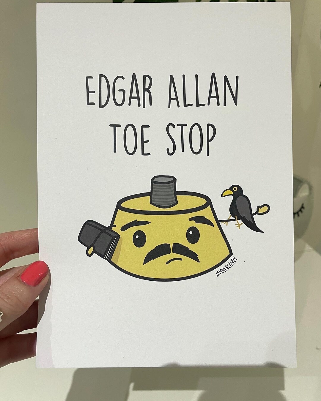 Edgar Allan Toe Stop. Roller Derby Print - Etsy