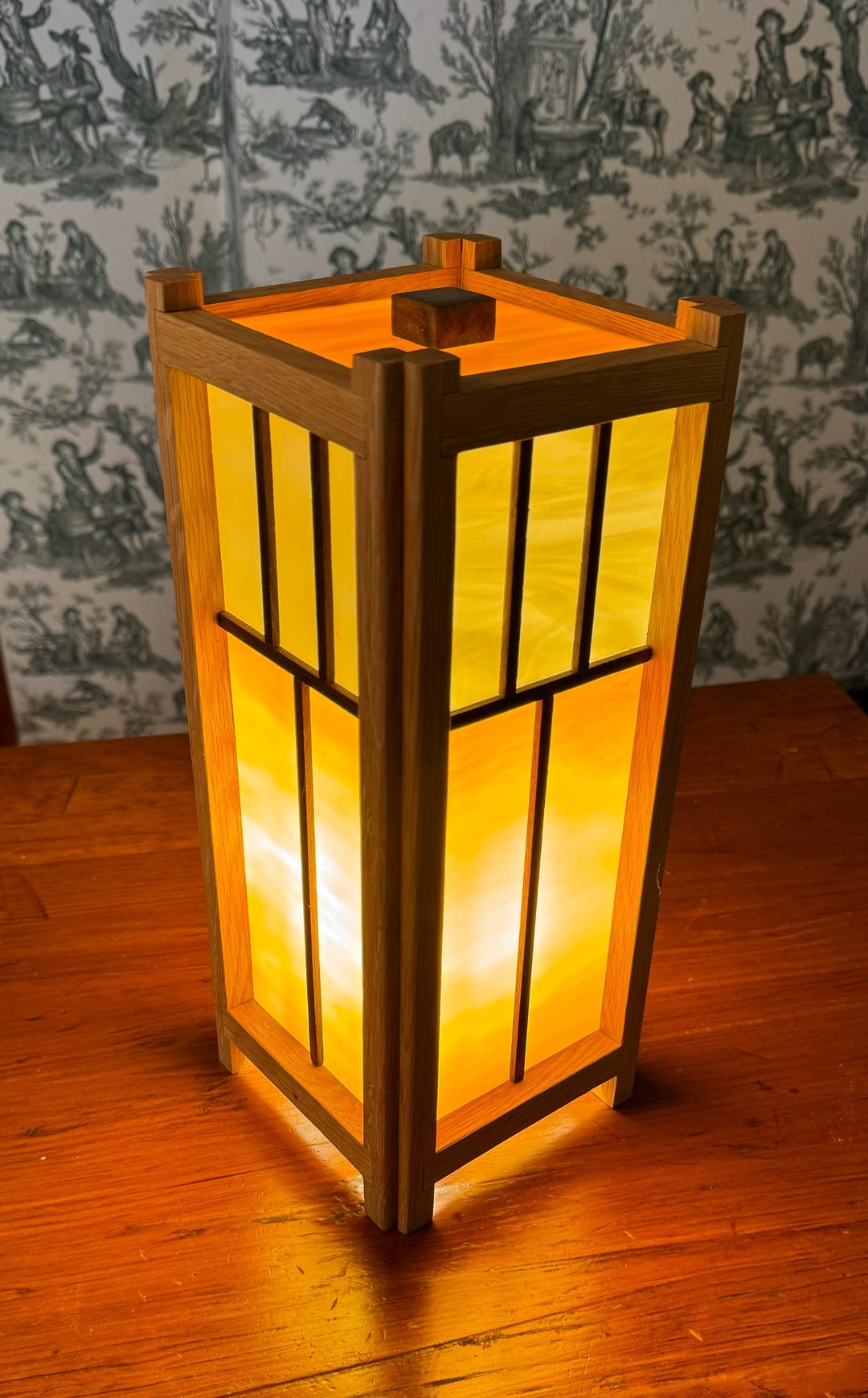 Craftsman Style Box Lamp - Etsy