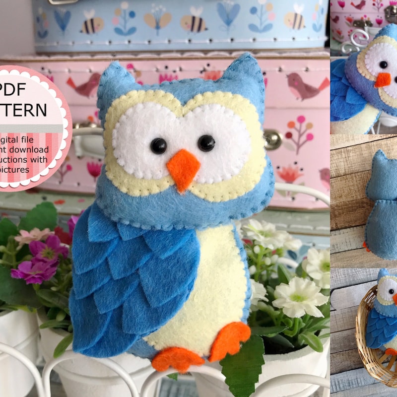 Felt Owl Pattern - Etsy