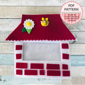 Digital Pdf Pattern/sewing Pattern - the 3 Little Pigs Puppets's Houses ...