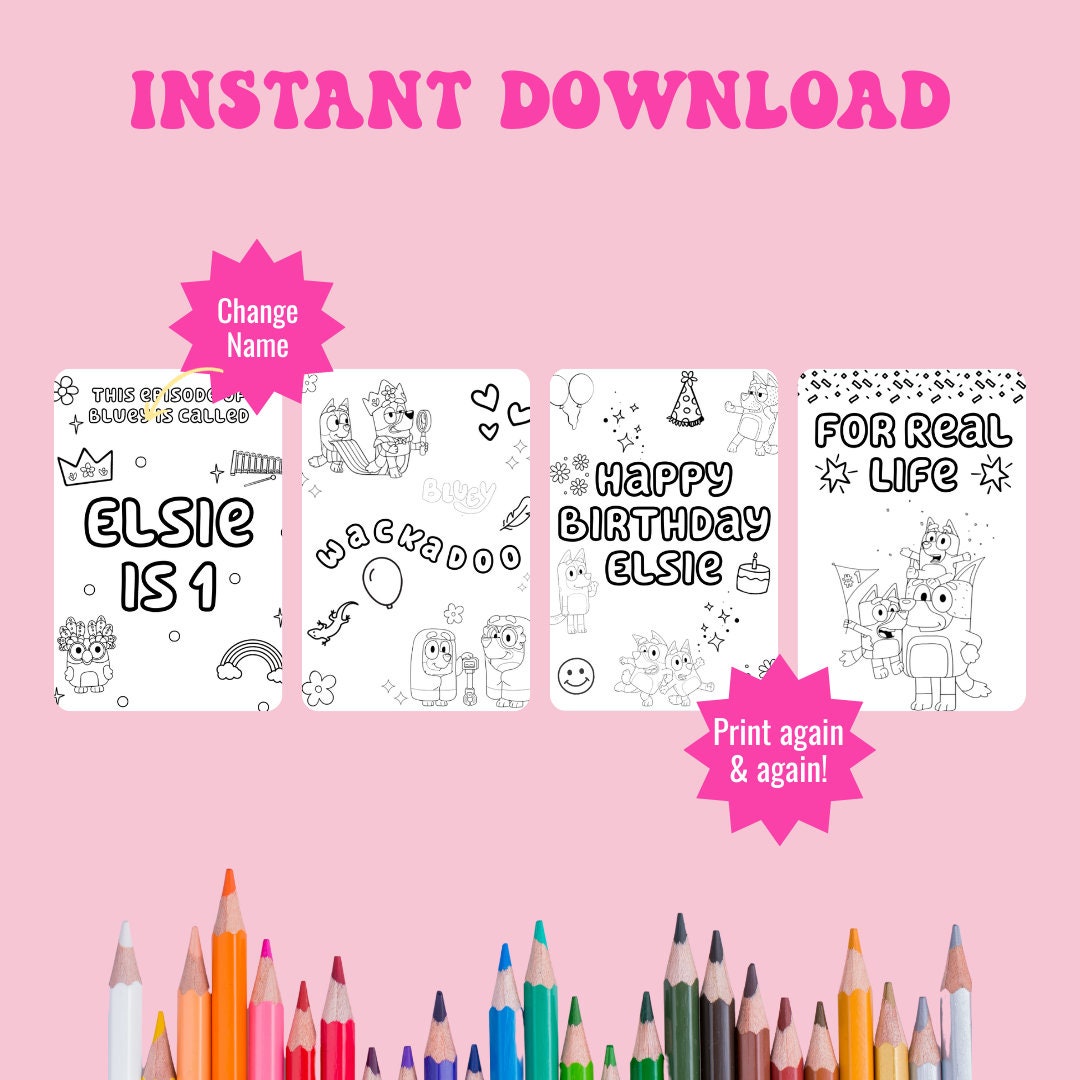 Blue Dog Coloring Sheet — A Party That Pops