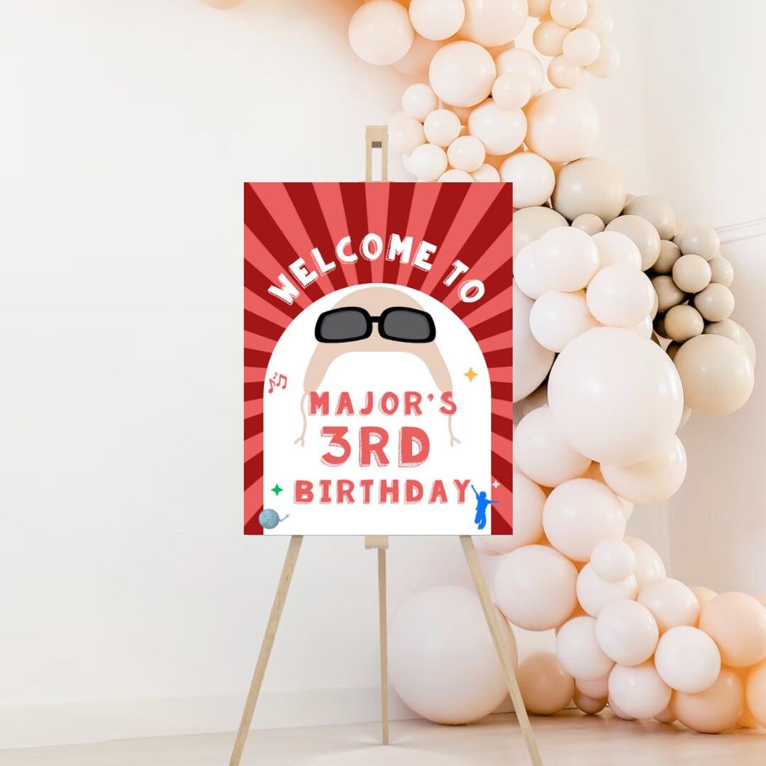 Danny Go Welcome Sign — a party that pops