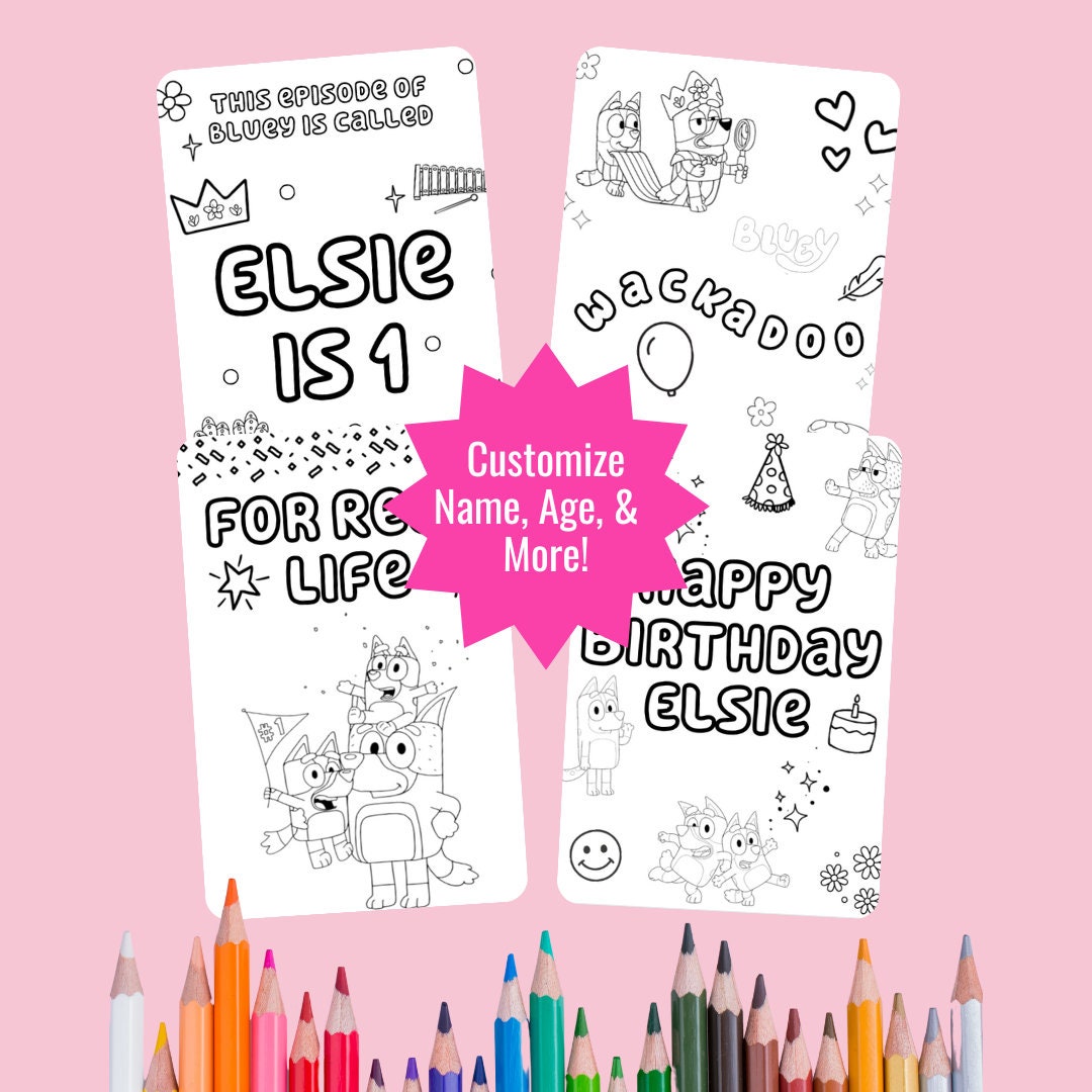 Blue Dog Coloring Sheet — A Party That Pops