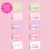 Squishmallow Birthday Food Label, Printable Buffet Label, Squishy Party ...