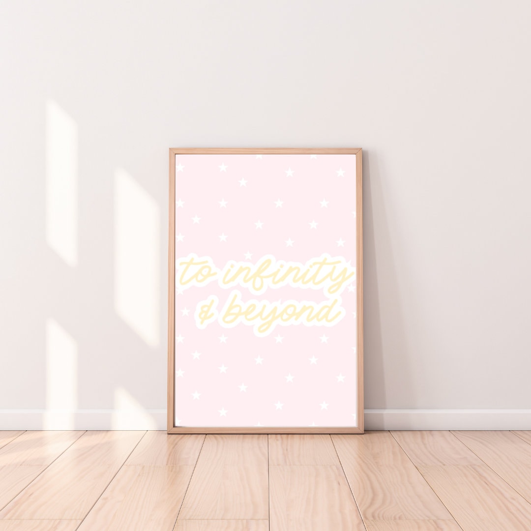 To Infinity and Beyond Printable Art Print — A Party That Pops