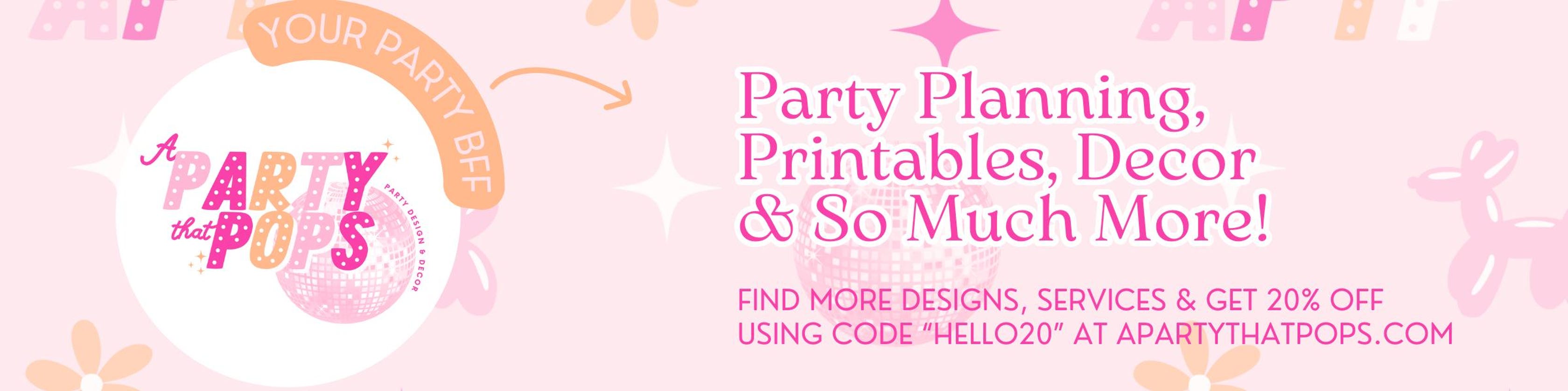 APartyThatPops - Etsy