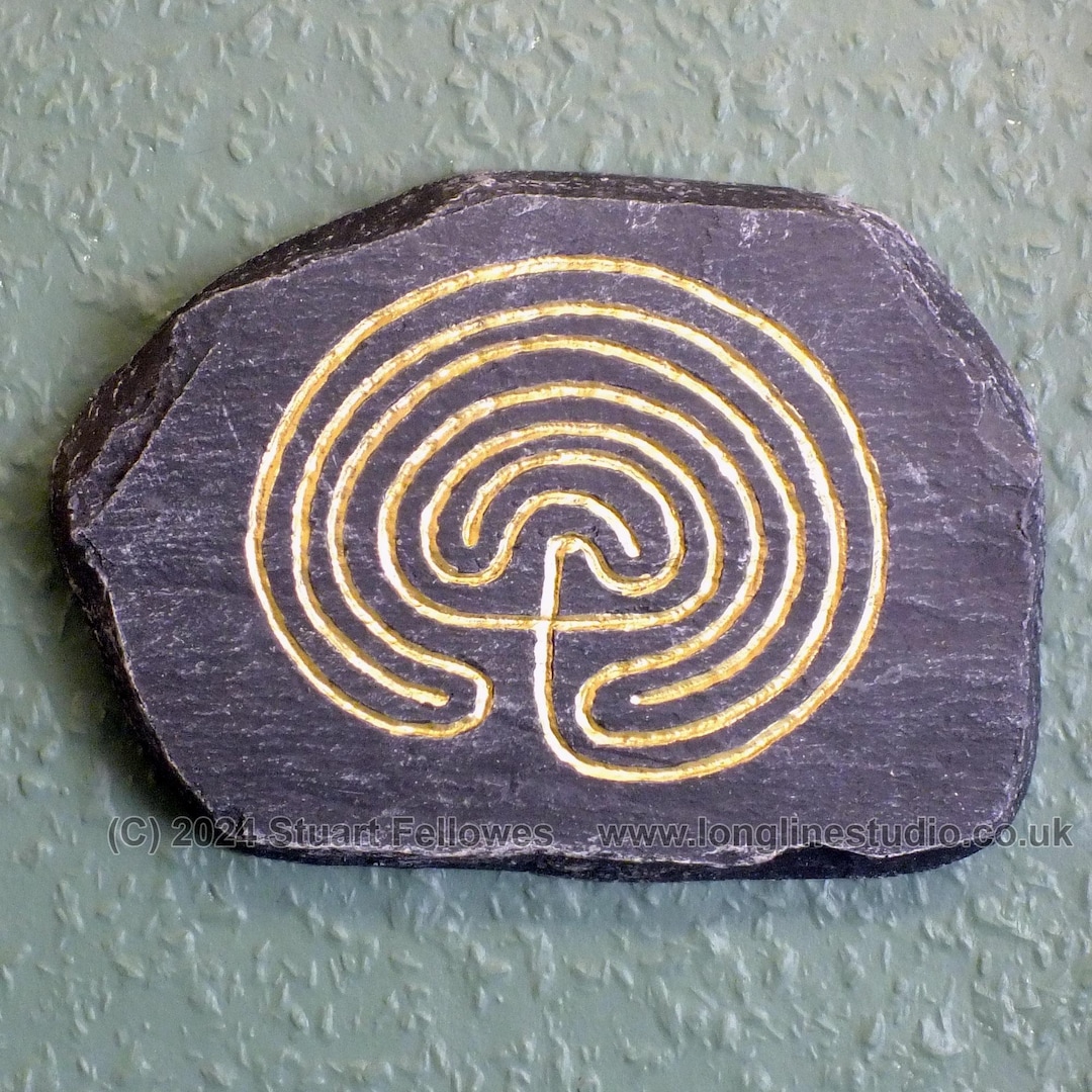 Labyrinth. Hand Made Resin Wall Hanging. Spiritual. Meditation ...