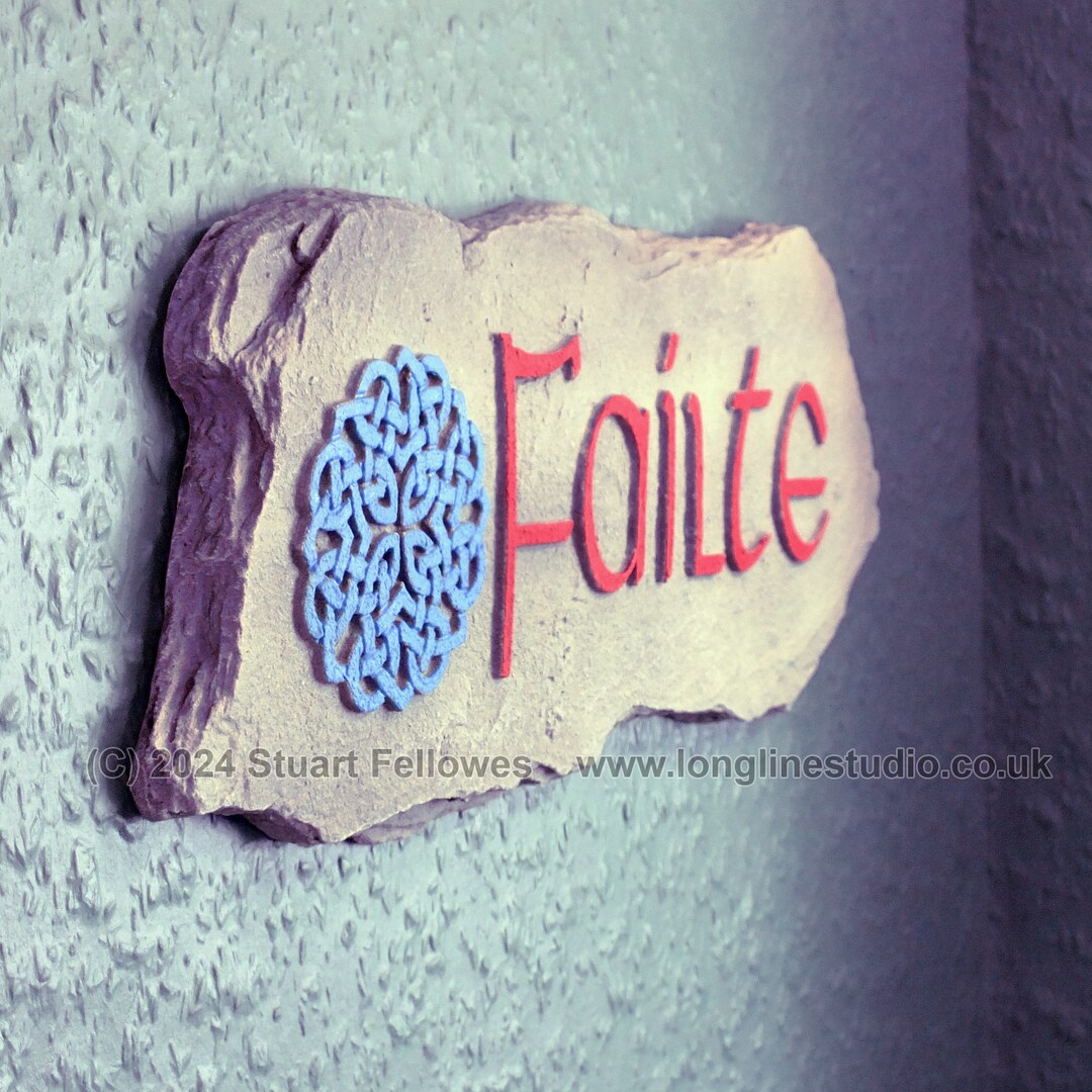 Failte (welcome). Hand Made Resin Wall Hanging. Gaelic. Scotland ...