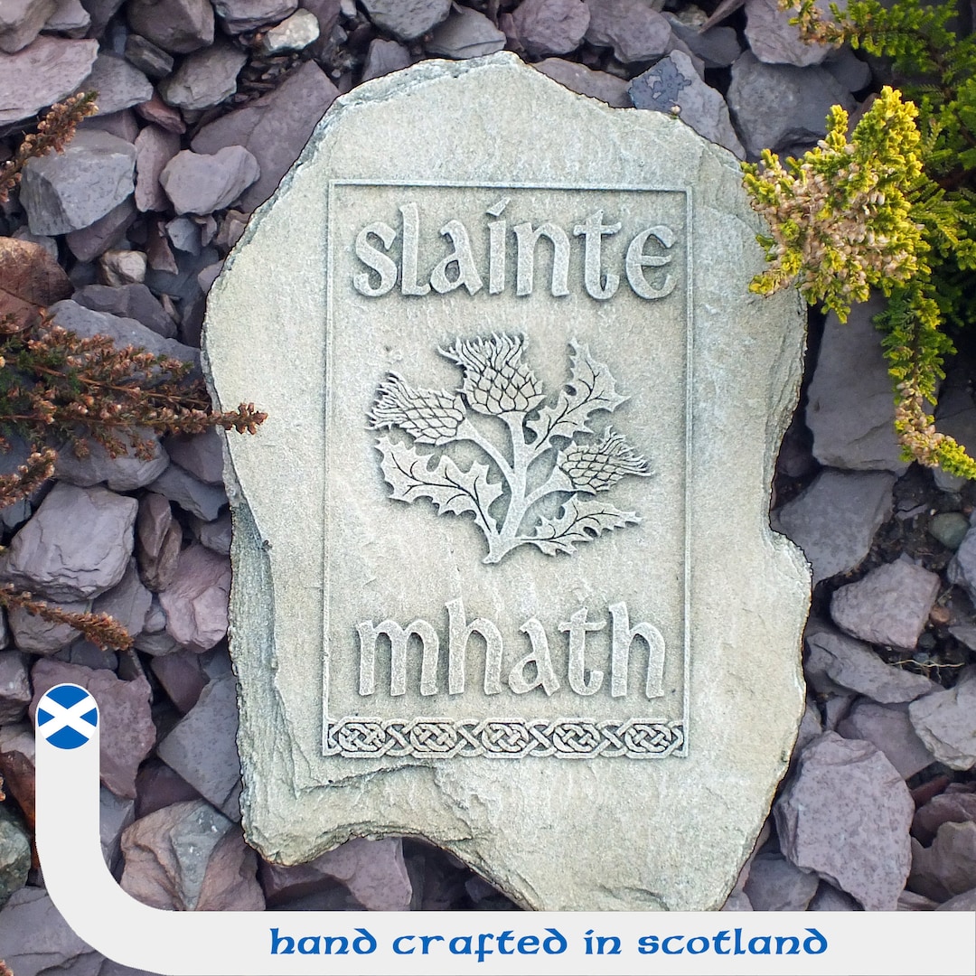 Slainte Mhath. Good Health. Hand Made Resin Wall Plaque. Sign. Scotland ...