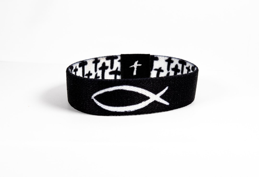 WWJD Elastic Bracelet (jesus Fish) - Etsy