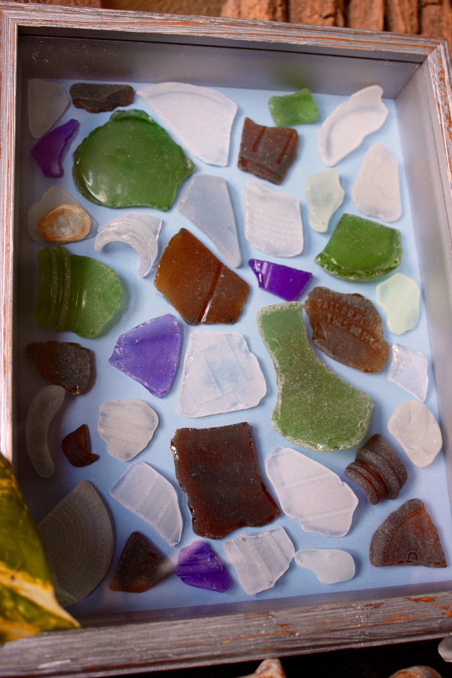 Sea Glass Art - Beach Decor - Beach House - Seaglass - Sea Glass ...