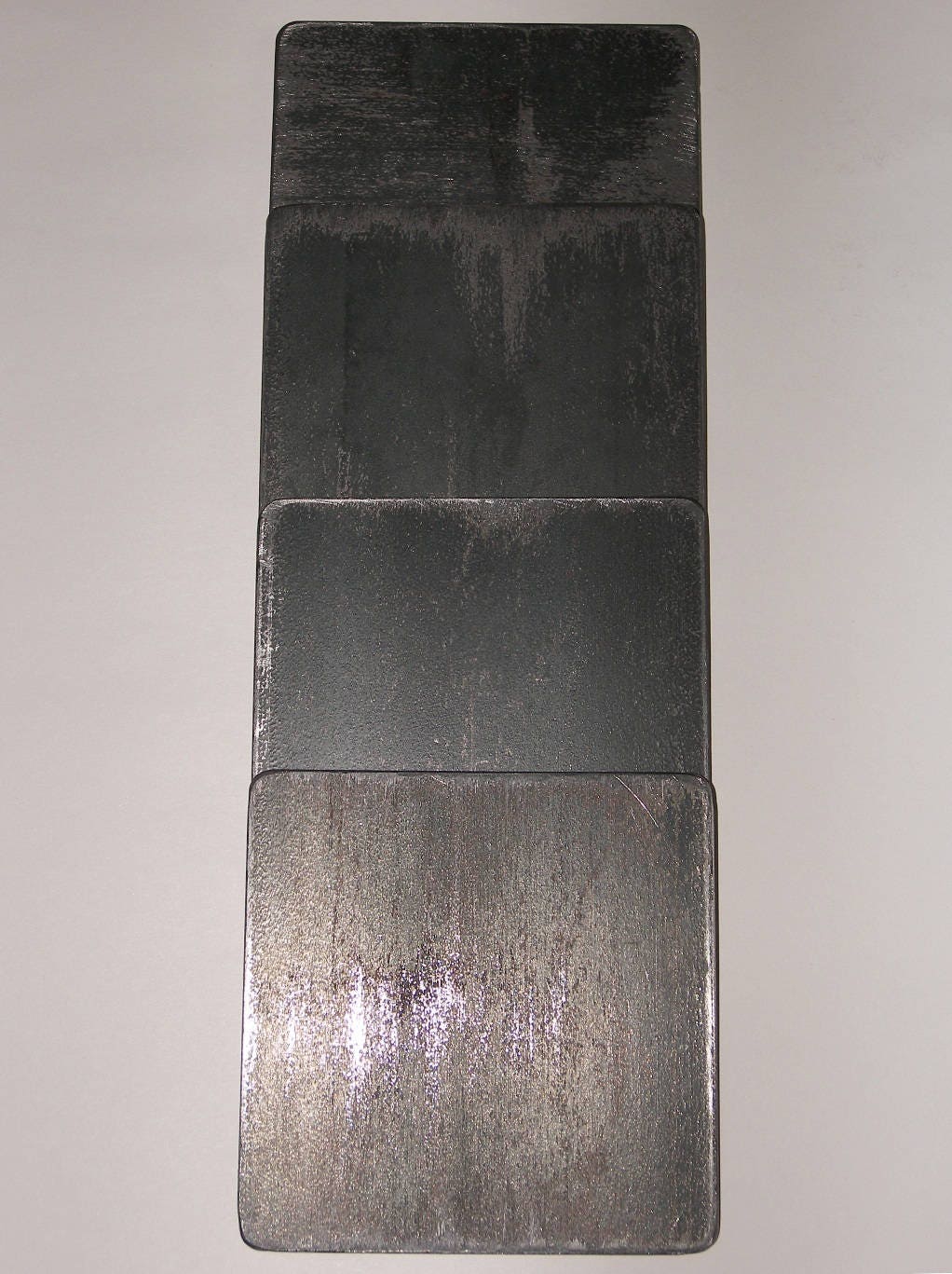 Steel Coasters Distressed Industrial Metal Coaster Set Optional Steel ...