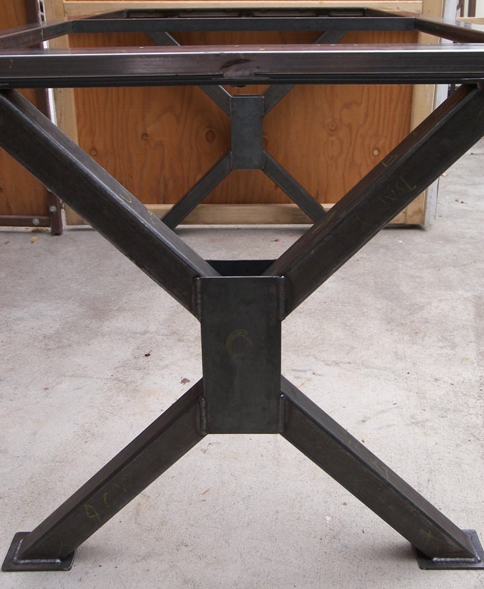 Industrial Farmhouse Metal Table Base Modern Urban Steel - Etsy