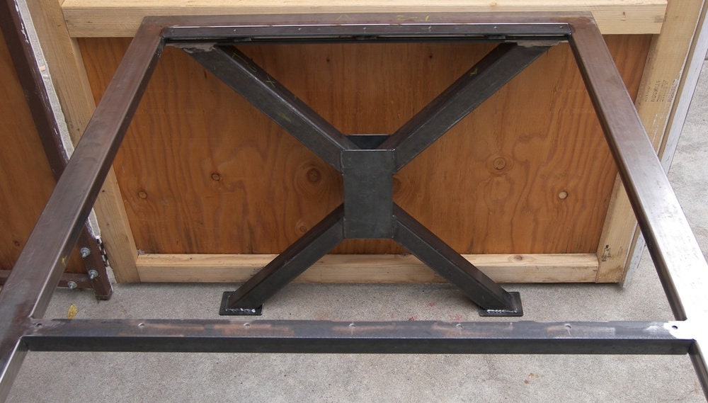 Industrial Farmhouse Metal Table Base Modern Urban Steel - Etsy